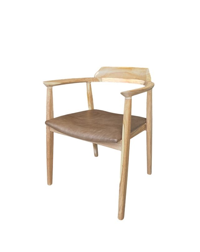 Scott Chair - Teak & Leather dining chair - Republic Home