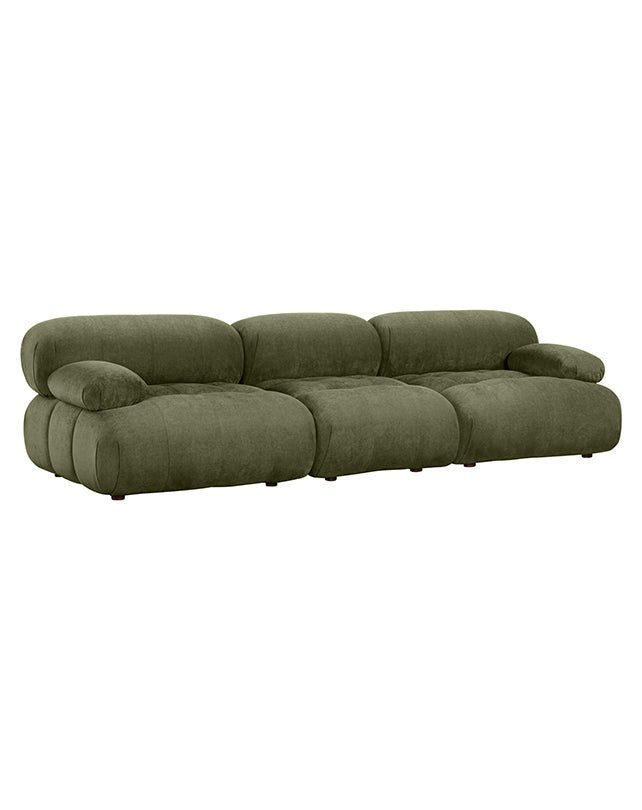 Solene 3s Sofa - Olive - Atelier Lounge - Republic Home