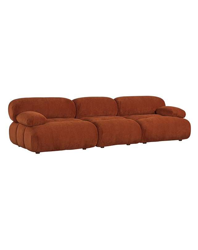Solene 3s Sofa - Terracotta - Atelier Lounge - Republic Home