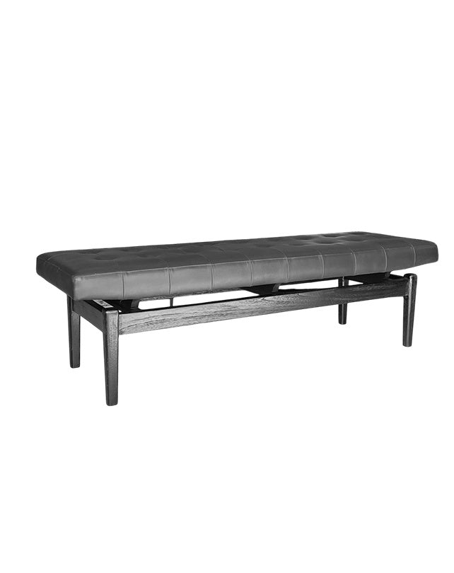 Vault Noir Bench Seat - Leather upholstery - Republic Home